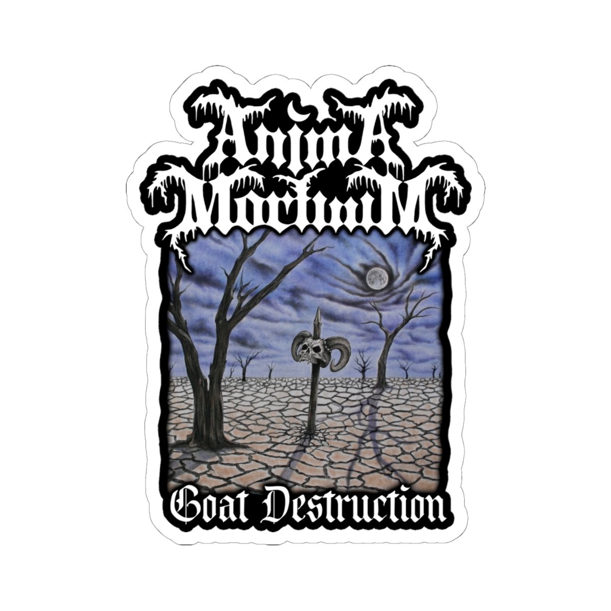Anima Mortuum – Goat Destruction Die Cut Stickers - Anchor Merchandising